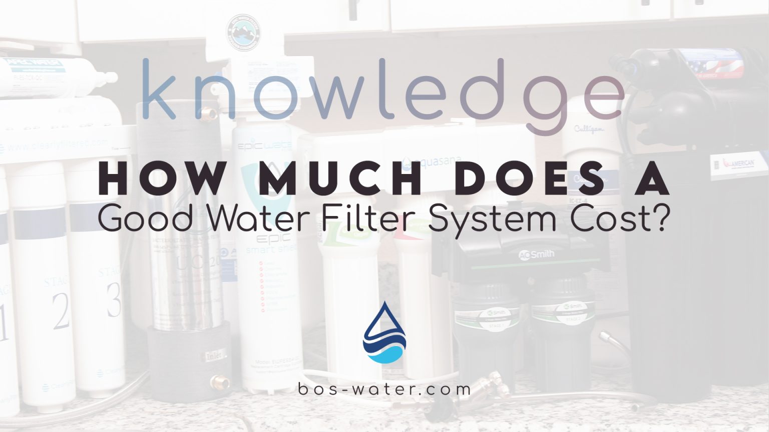 How Much Does a Good Water Filter Cost?
